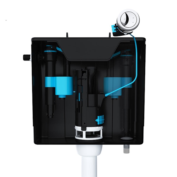 Skylo (Bottom & Side Entry) Black Concealed Cistern