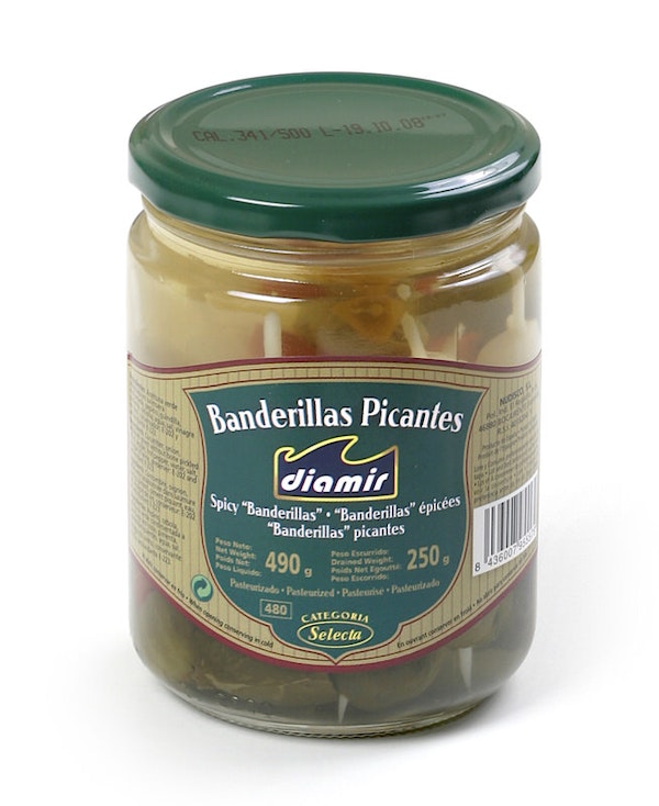 Banderillas (Gherkin, Olive and Pickle Skewers) 490g (250 g